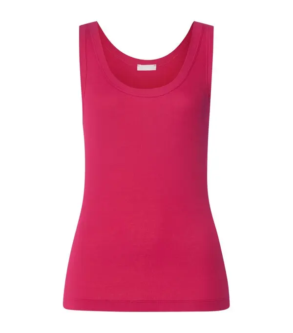 Hanro Cotton-blend Tank Top - Red