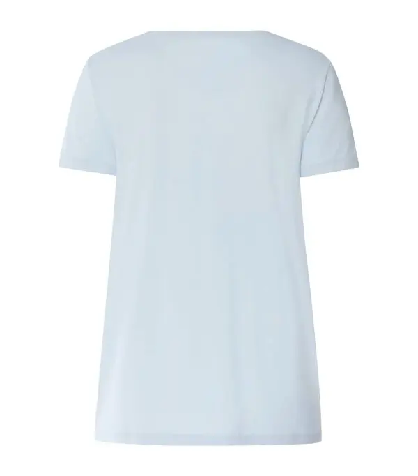 Hanro Cotton-modal Short-sleeve T-shirt - Blue