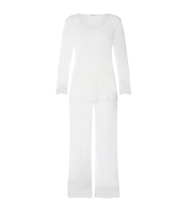 Hanro Modal Cira Pyjama Set - Ivory