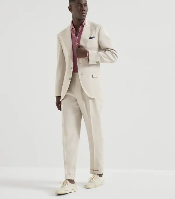 Brunello Cucinelli Cashmere-silk-hemp Polo Shirt