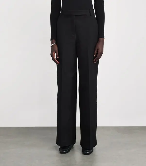 JOSEPH Stretch-gabardine Yukio Trousers - Black