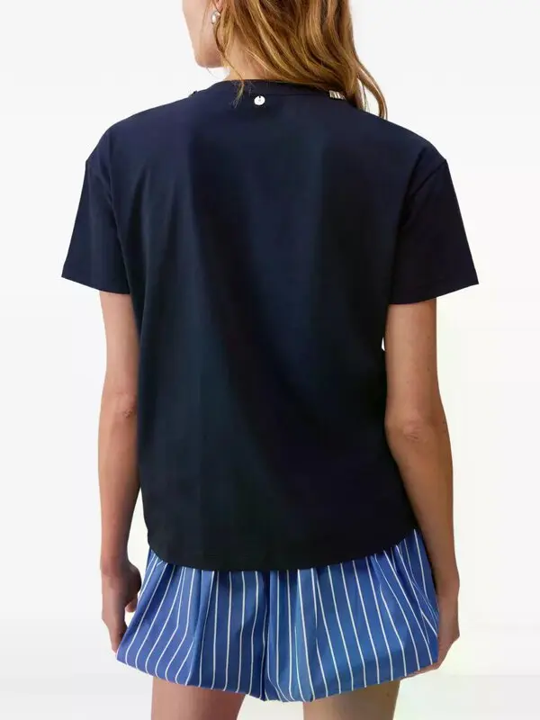 Liu Jo Oversized T-shirt With Bejewelled Embellishment - Blue