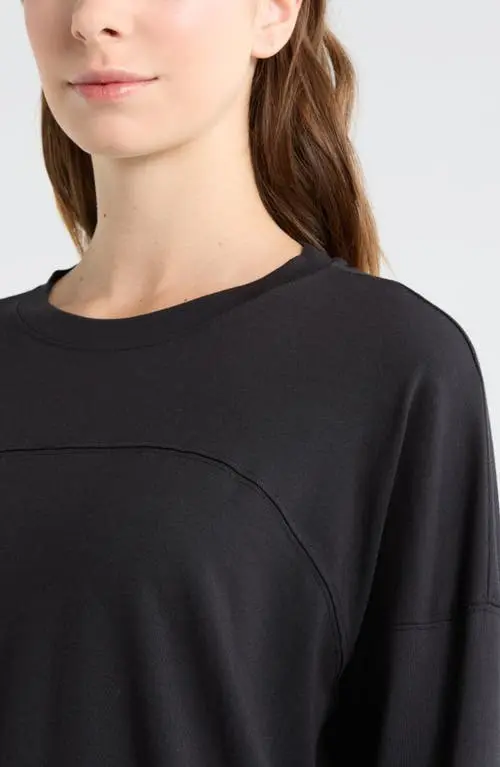 Zella Sueded High-low Long Sleeve T-shirt