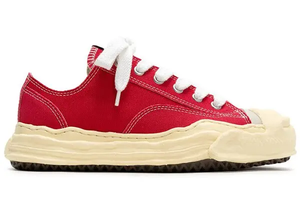 Mihara Yasuhiro Hank Vl Og Sole Canvas Low - Red