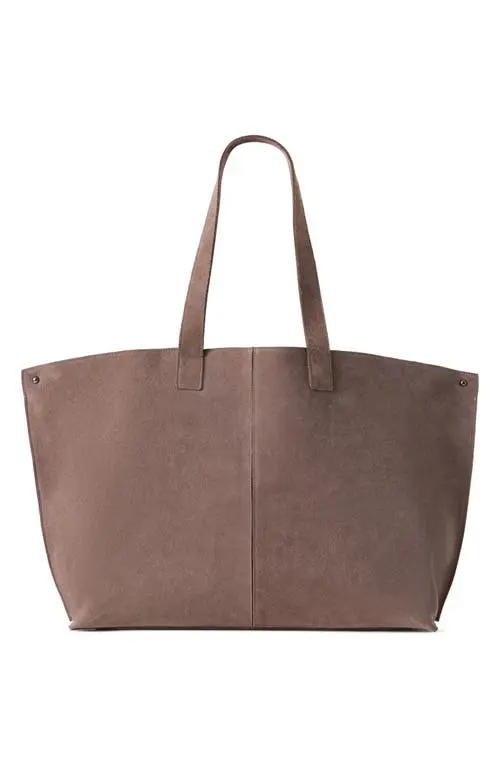 Akris Medium Ai Suede Convertible Shoulder Tote
