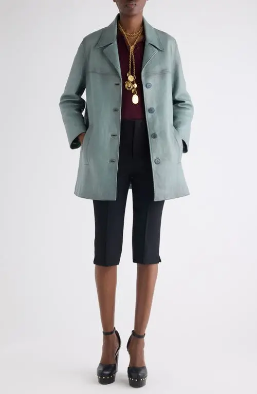 Chloé Waxy Leather Coat