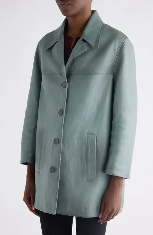 Chloé Waxy Leather Coat