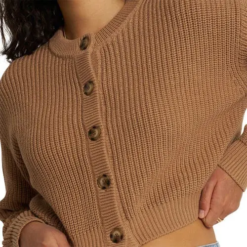 Callahan Cropped Cardigan - Camel
