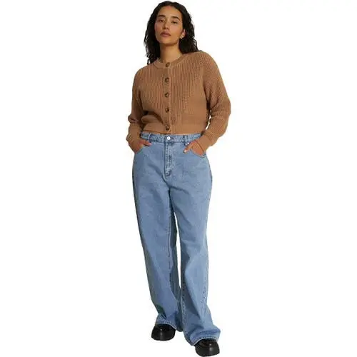Callahan Cropped Cardigan - Camel