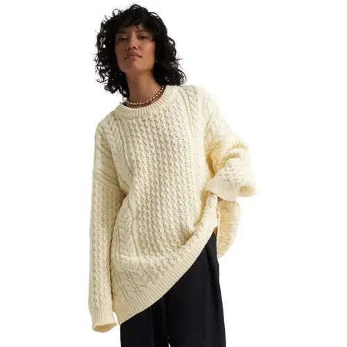 Callahan Mia Cableknit Sweater - Creme