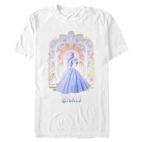 WICKED: FOR GOOD Wicked For Good Glinda Flowers And Trees Graphic T-shirt - White