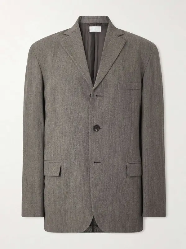 THE ROW Poe Wool Blazer - Brown