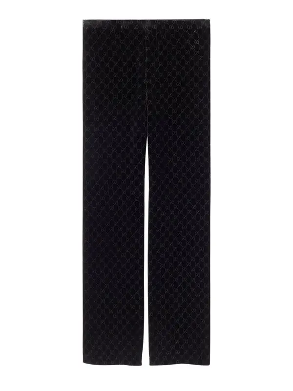 Gucci Gg Dévoré Velvet Trousers
