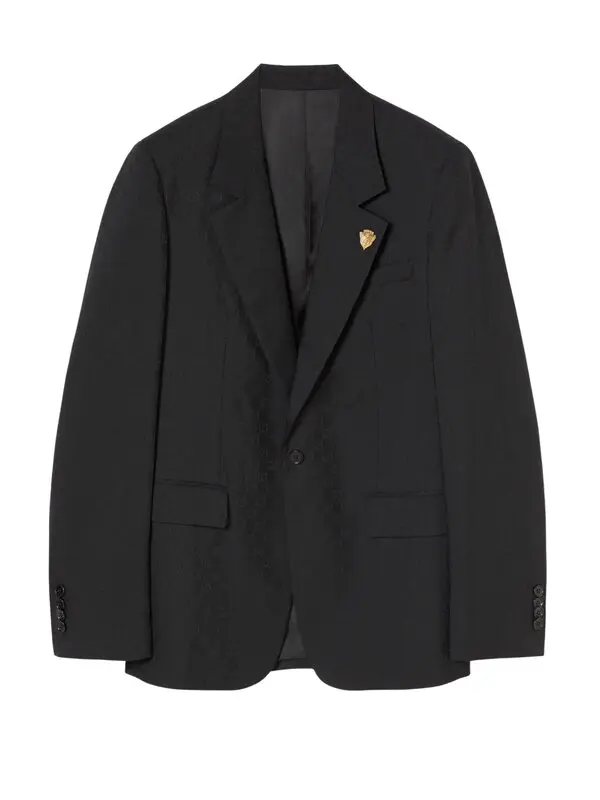 Gucci Gg Single-breasted Wool Jacket