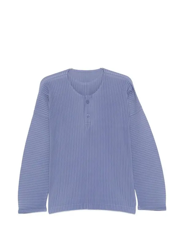 Issey Miyake Pleated Top - Purple