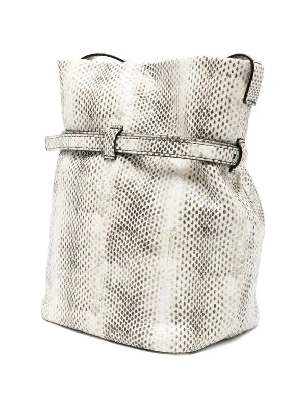 Emporio Armani Leather Bucket Bag - Grey