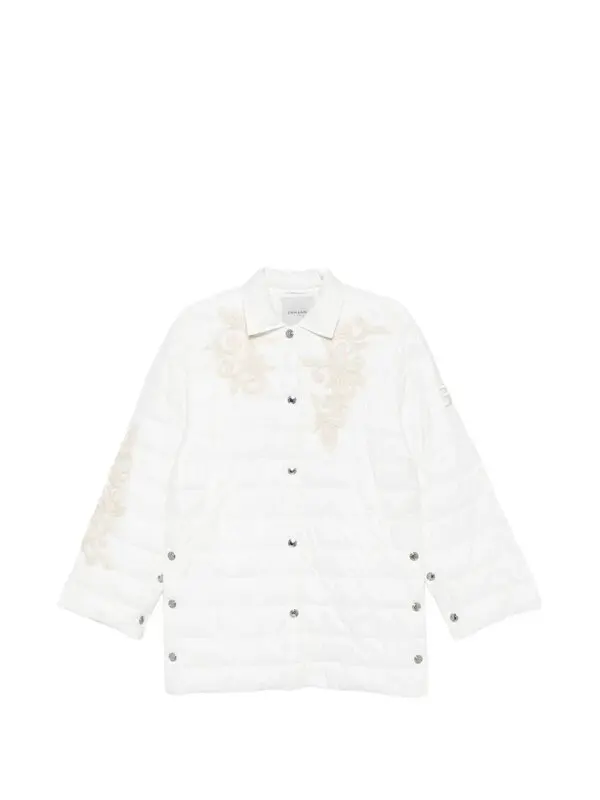 Ermanno Scervino Quilted Nylon Down Jacket - White