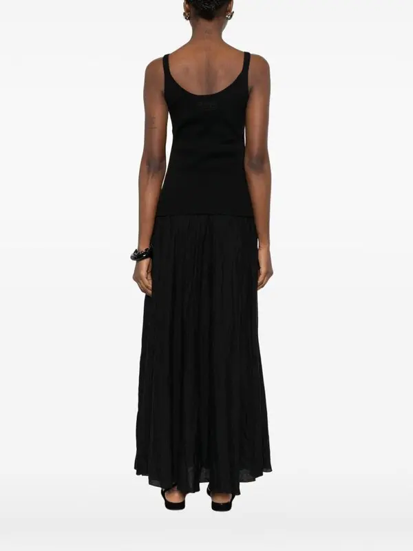 Ermanno Scervino Embroidered Tank Top - Black