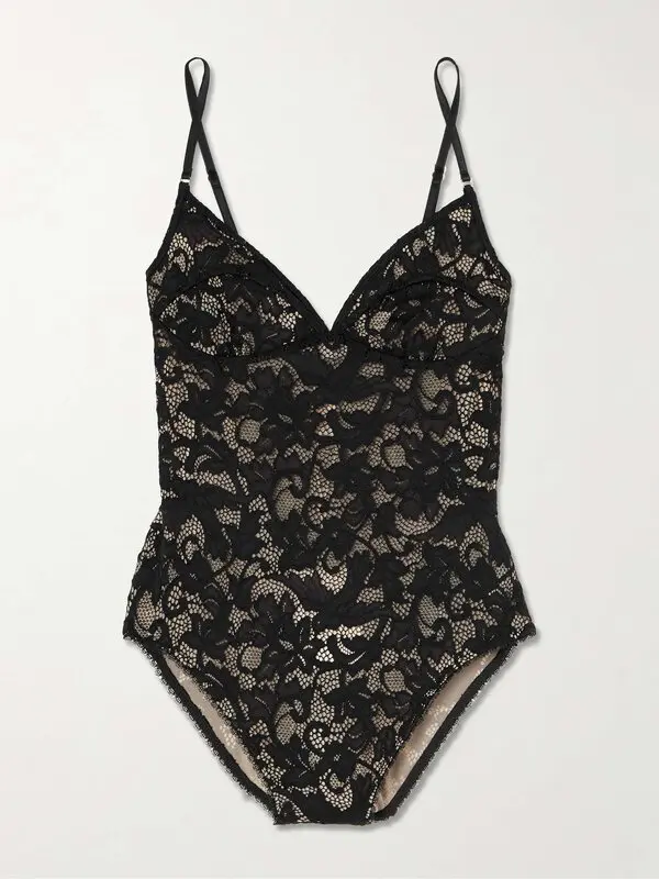 Zimmermann Corded Lace Bodysuit - Black