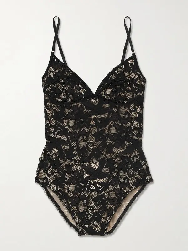 Zimmermann Corded Lace Bodysuit - Black