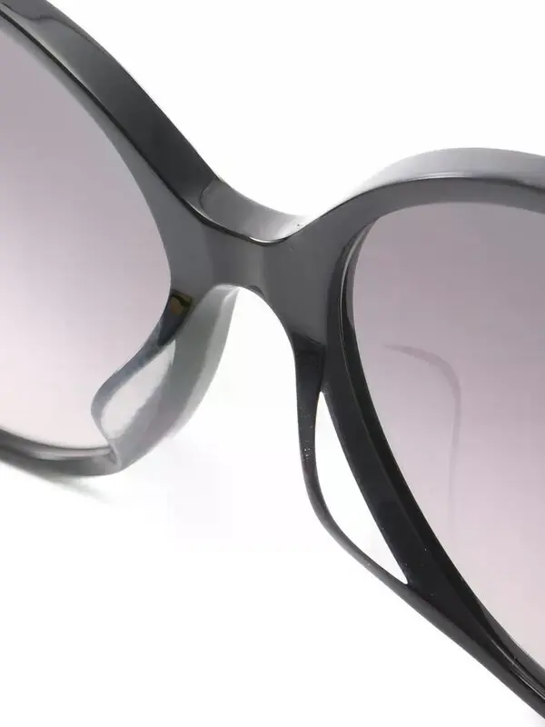Fendi Gradient-lens Round Frame Sunglasses