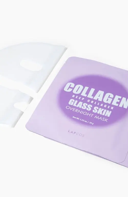 LAPCOS Deep Collagen Glass Skin Overnight Sheet Mask