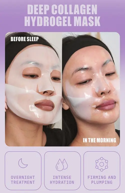 LAPCOS Deep Collagen Glass Skin Overnight Sheet Mask
