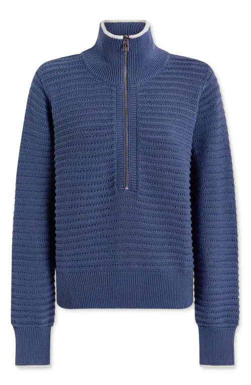 Varley Morwenna Half Zip Knit Sweatshirt