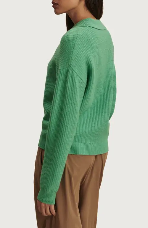 Varley Marlie Half Placket Knit Polo Sweater