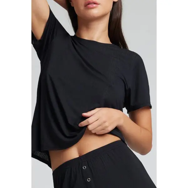 NEGATIVE UNDERWEAR Oversized Boyfriend Tee - Black
