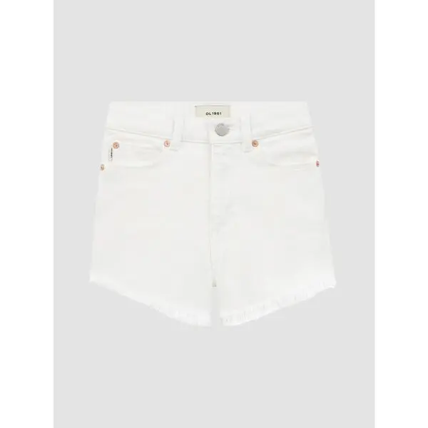 DL1961 Lucy Shorts - White Frayed