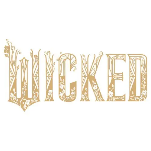 WICKED: FOR GOOD Official Floral Logo Short Sleeve Graphic T-shirt