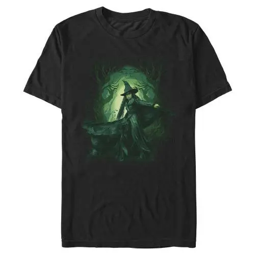 WICKED: FOR GOOD Wicked For Good Elphaba Green Forest Graphic T-shirt - Black