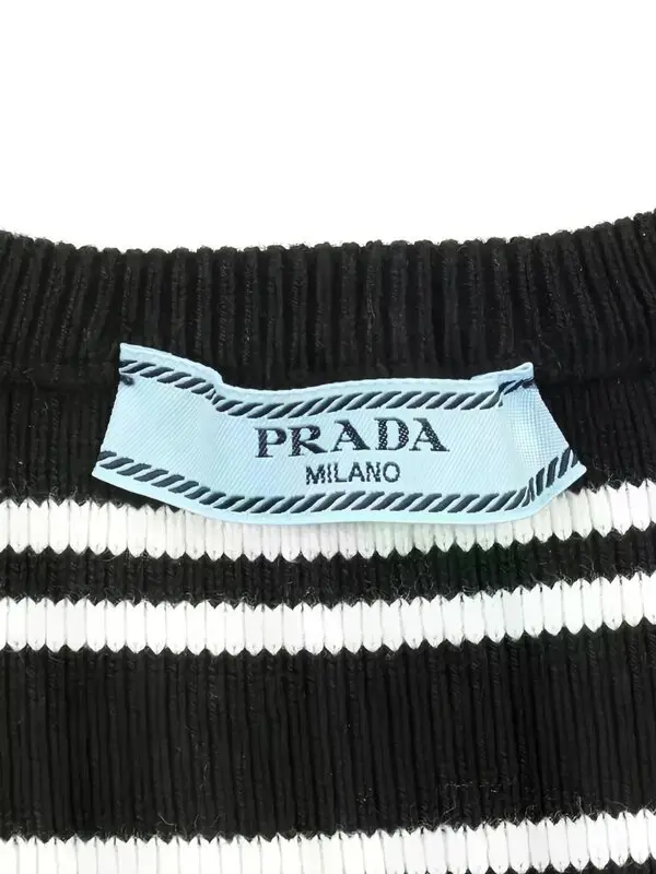 Prada 2010s Logo Embroidery Top
