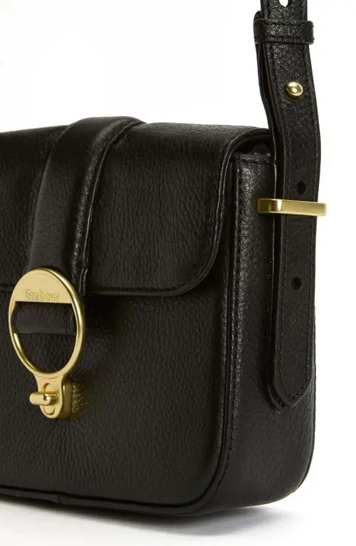 Barbour Leather Crossbody Bag - Black