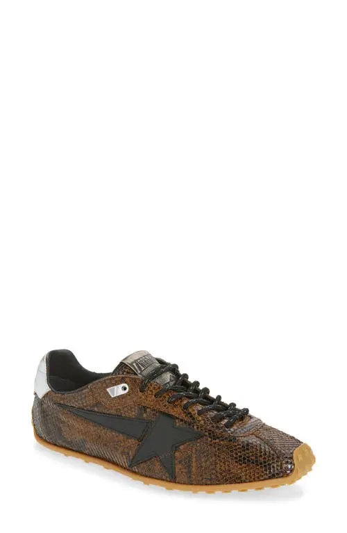GOLDEN GOOSE Marathon Speed Sneaker - Brown/silver