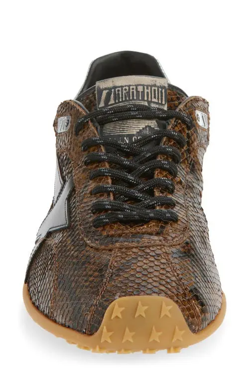 GOLDEN GOOSE Marathon Speed Sneaker - Brown/silver