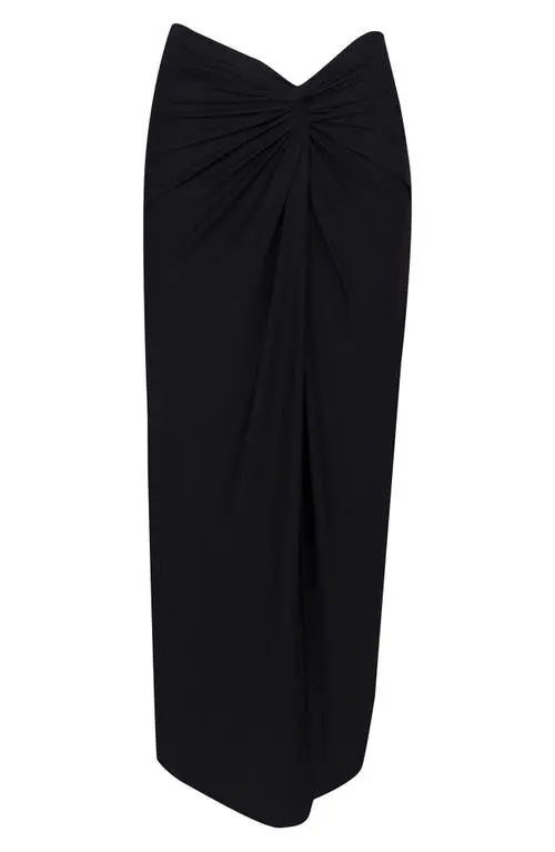 VIX PAULA HERMANNY Karen Cover-up Midi Skirt - Black