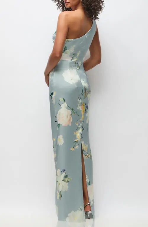 After Six Malin Floral One-shoulder Gown