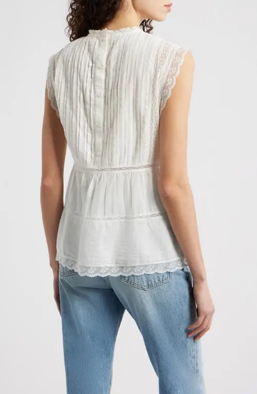 The Great. The Sonnet Lace Inset Top