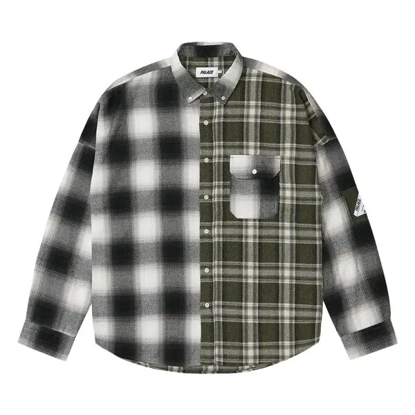 PALACE Patchy Flannel Shirt - Green