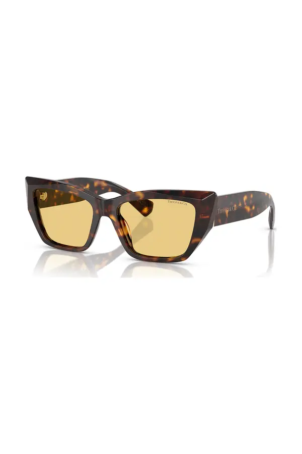 TIFFANY SUNGLASS HUT Tiffany Tortoise Cat Eye Sunglasses - Orange
