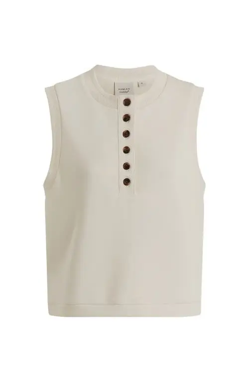 Varley Marla Button Placket Tank - Pristine