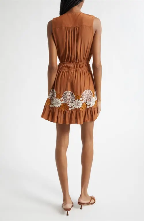 Ramy Brook Mackenzie Floral Embroidered Minidress