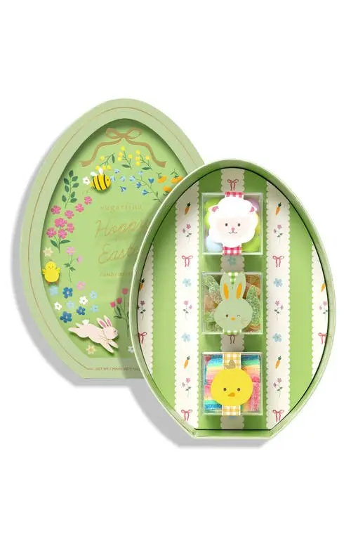 SUGARFINA Hoppy Easter 3-piece Candy Cube Bento Box - No Color