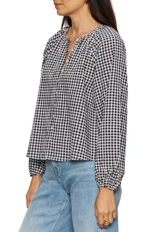 Sanctuary Perfect Gingham Button-up Top