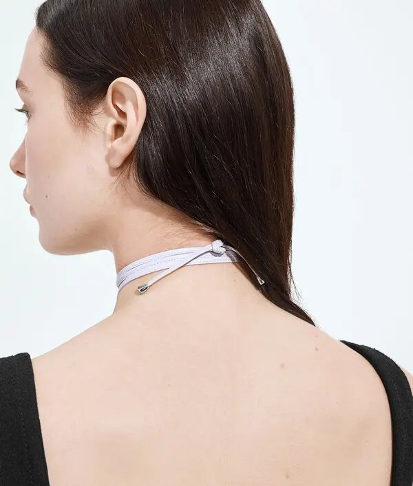 Bottega Veneta Sardine Leather Necklace