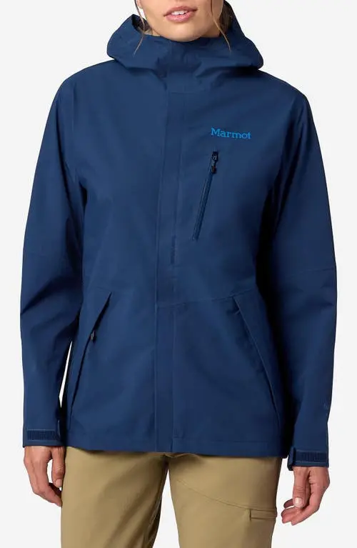 MARMOT Waterproof Hooded Jacket - Nightfall Navy