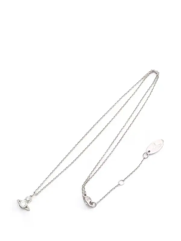 VIVIENNE WESTWOOD Rhinestone Orb Necklace - Silver