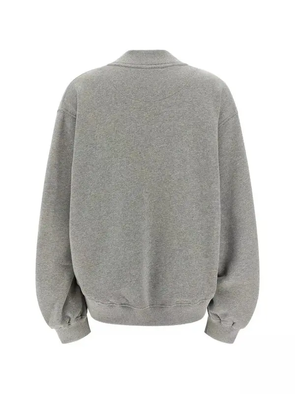 Attico Logo-embroidered V-neck Sweatshirt